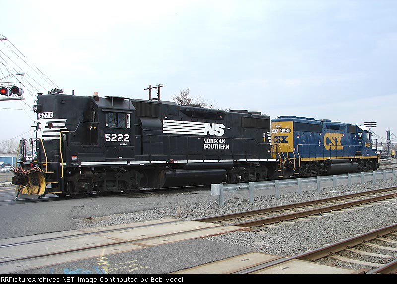 NS 5222 & CSX 4406